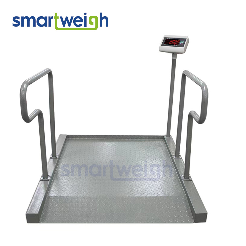 300kg Waterproof Wheelchair Scale - Stainless Steel Hospital Floor Scale