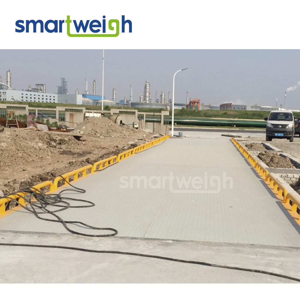 Heavy-Duty Truck Weighbridge Scale with Guard Rails | 200T Capacity